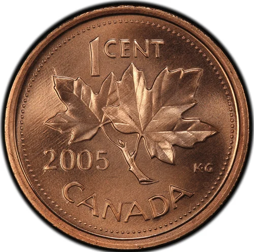2005 Canadian Cent Penny Canadian Coins